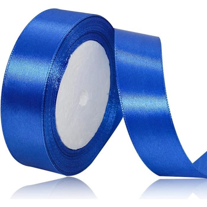 Ruban De Satin Bleu 20Mm X 22M, Ruban Satinée Pour Emballage Cadeau ...