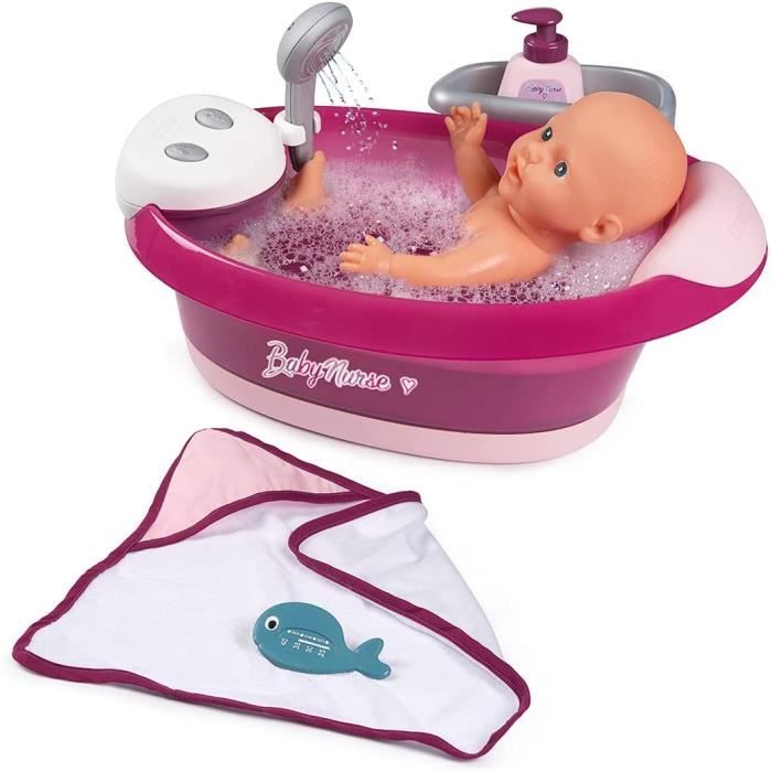 Baby Nurse - Baignoire Balnéo - Pour Poupons et Poupées - Jets d'eau et ...