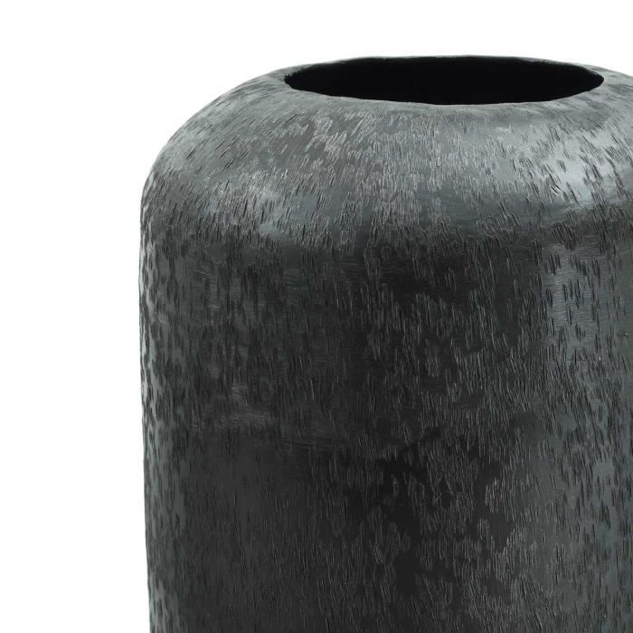 PTMD Zess Pot De Fleur - 20 X 20 X 100,5 cm - Aluminium - Noir ...