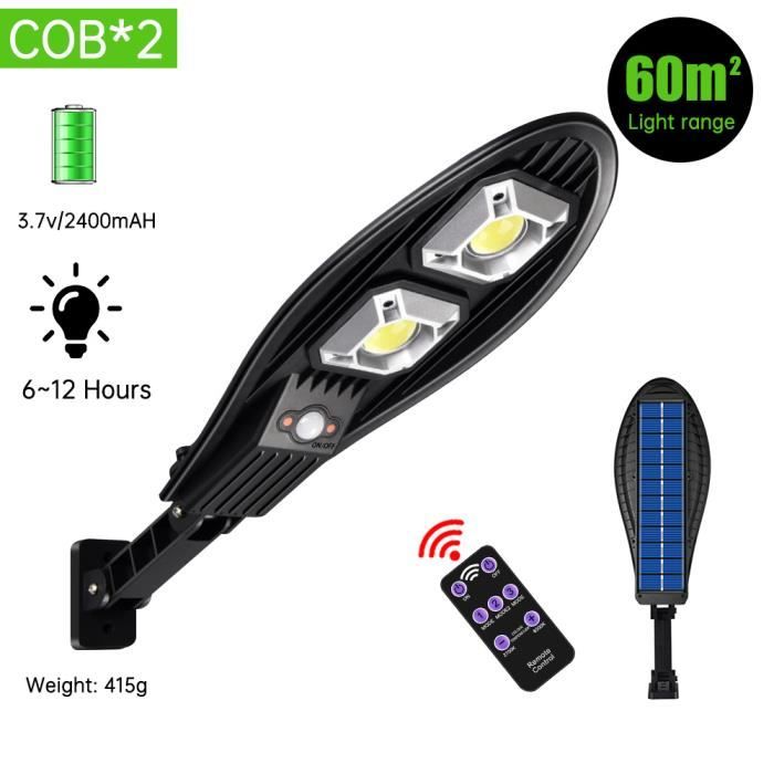 Applique murale solaire LED avec détecteur de mouvement pir, 1500W ...