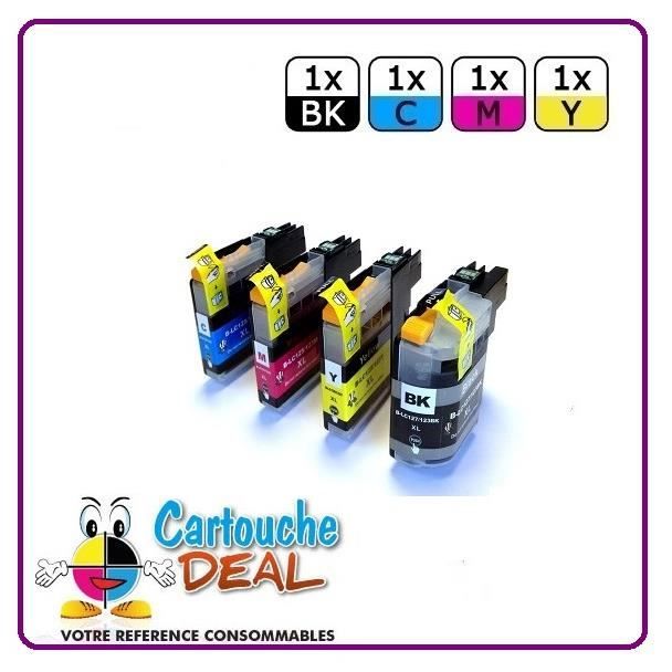 1+3 Cartouche générique compatible BROTHER LC125 LC127 XL - Cdiscount ...
