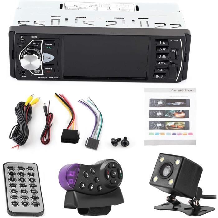 Pour Mp5 Elerose Voiture Lecteur Mp5, 4,1 Pouces Hd Bluetooth Voiture ...