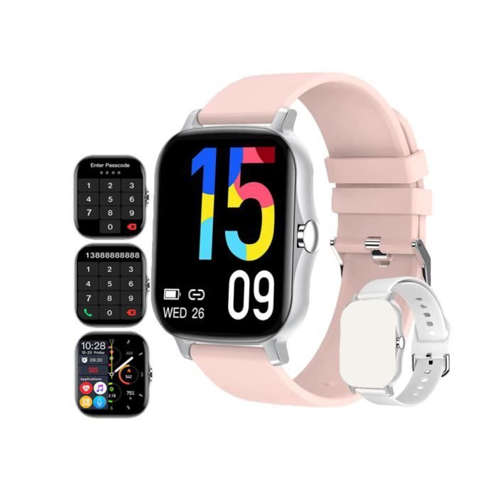 Chronus Montre Connectée (réponse Bluetooth passer un appel-commande vocale), montres de sport ...