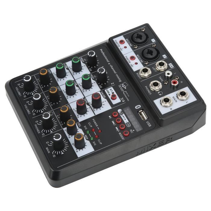 Fdit panneau de mixage de son Console de mixage sonore Bluetooth 4 ...