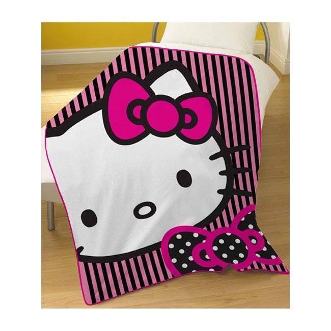 HELLO KITTY - Plaid polaire - Cdiscount Maison