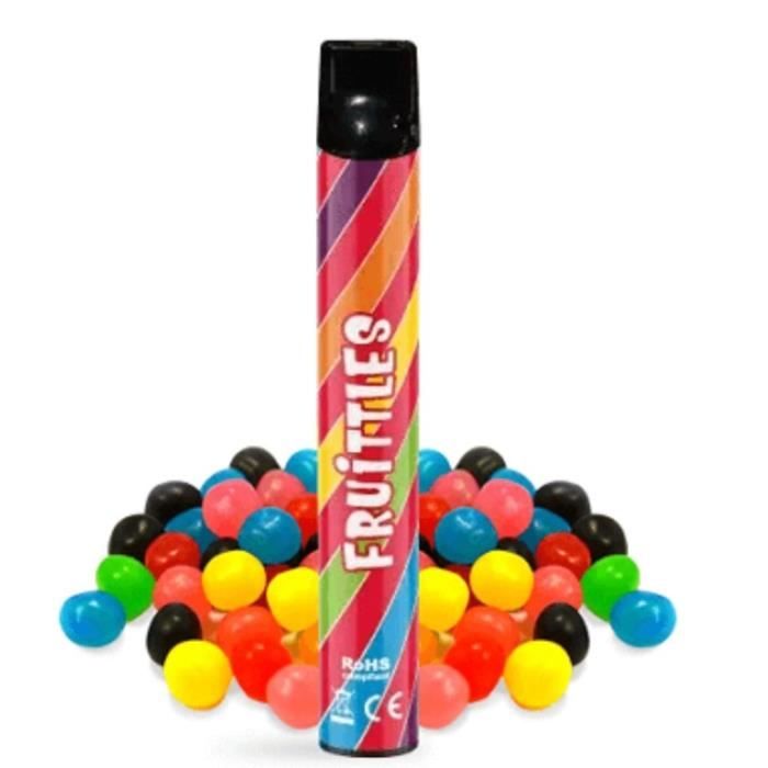10 x PUFF jetable FRUITTLES Cigarette électronique 600 PUFF 0,9% de ...