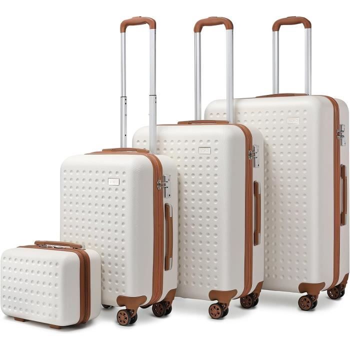 Set De 4 Valises Rigide Abs Valise De Voyage (13-20-24-28Cm) Valise ...