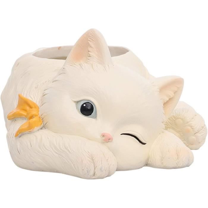 Pot De Fleurs En Résine En Forme De Chat - Pot De Fleurs En Forme De ...