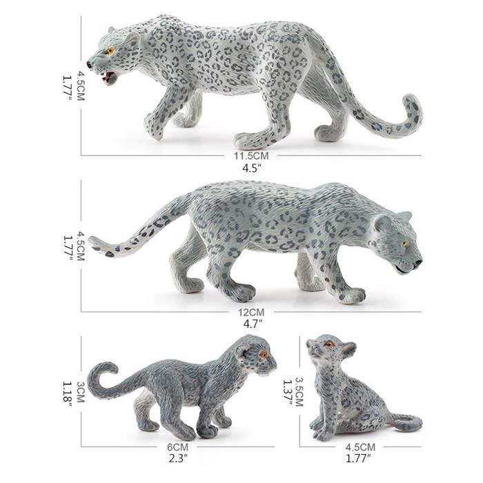 YOSOO Figurine Snow Leopard Jolie Modèle en PVC - Décoration idéale ...