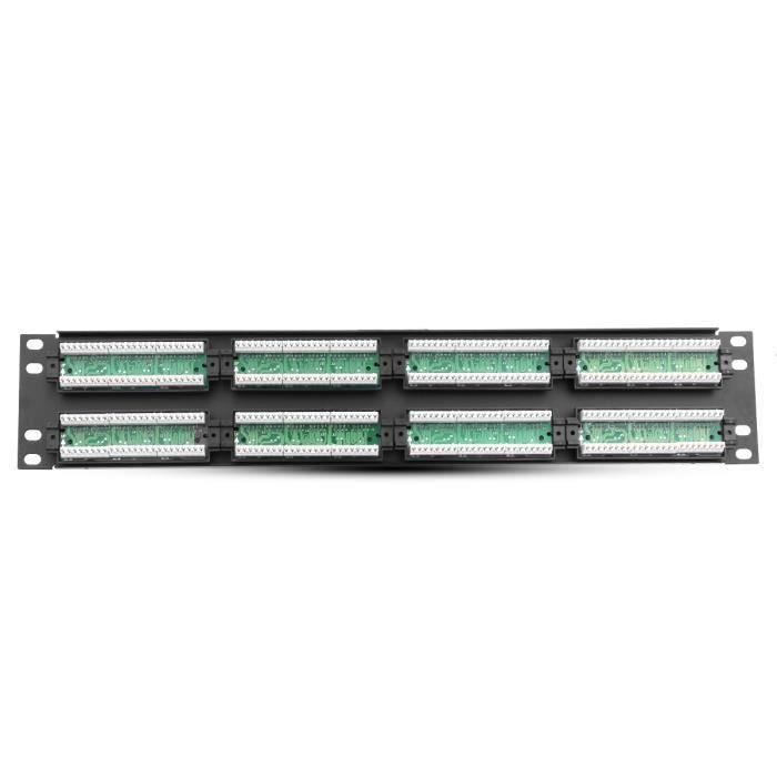 CAT5e 48 Port Réseau Ethernet Panneau De Brassage RJ45 110 Grille pr 19 ...
