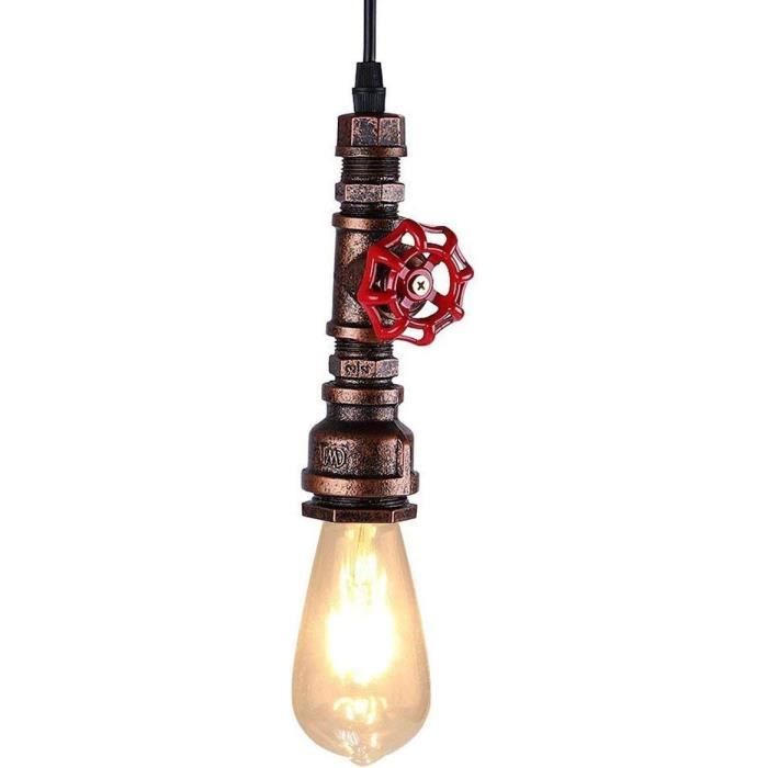 Lustre - ZVD - Suspension industrielle - E27 60W Max - Métal - Vintage ...