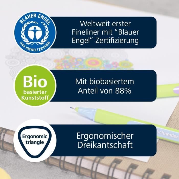 191024 Fineliner Line Up (Épaisseur De Trait 0,4 Mm, En Plastique ...