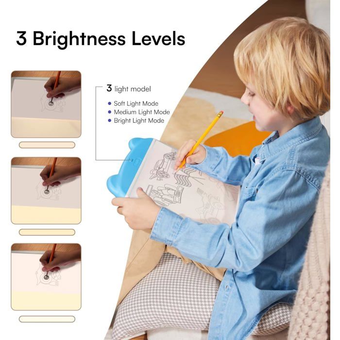 Tablette lumineuse à calquer - FEBEST - Protection des yeux - 3 niveaux ...