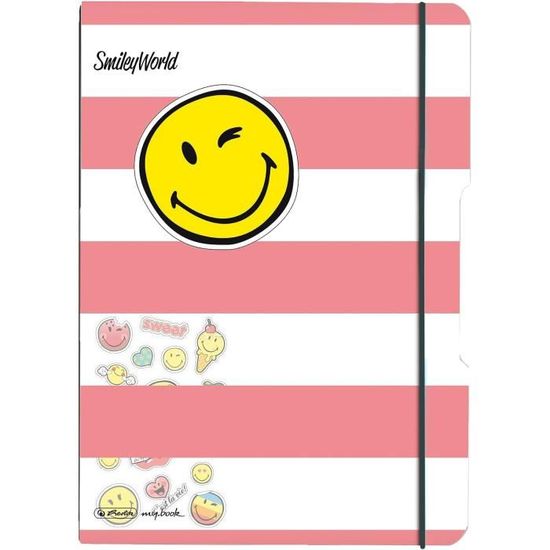 Cahier De Notes Flex Motif Smileys, 40 Pages, Format A4 Ligné À ...