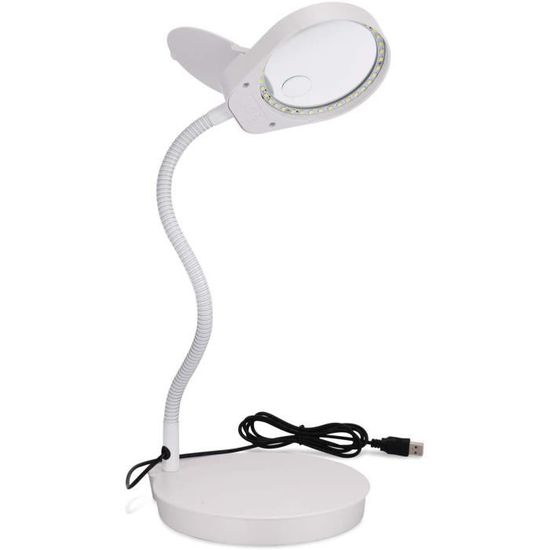 Loupe sur Pied,3X 10x Lampe loupe,loupe eclairante et Support,38 ...