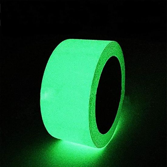 3m x 5cm Glow in the Dark Tape, Vert Lumineux Ruban Adhésif Autocollant, Ruban Adhésif ...