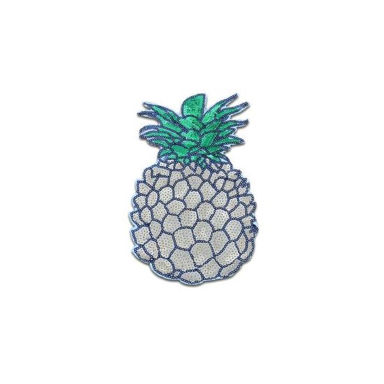 XXL Ananas fruit avec paillettes - Ecusson thermocollant patches ...