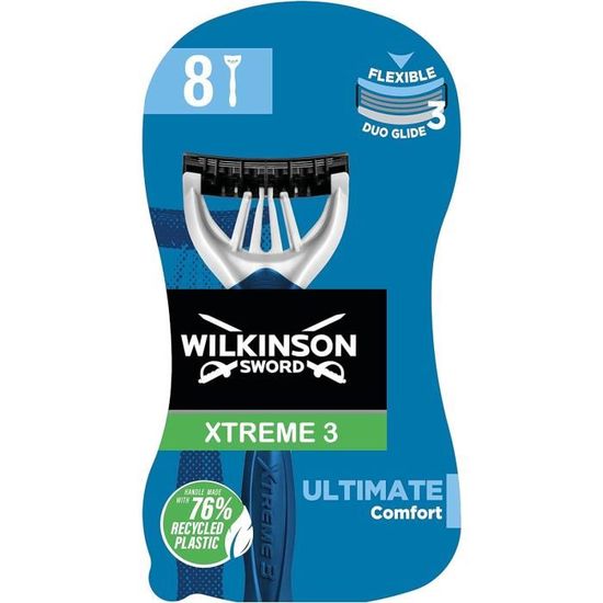 Wilkinson - Xtreme 3 Ultimate Plus - Rasoirs Jetables Masculins - Pack ...