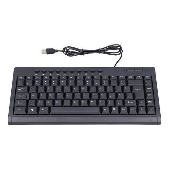 GOTOTOP petit clavier Clavier filaire Mini 87 touches USB Accessoires d ...