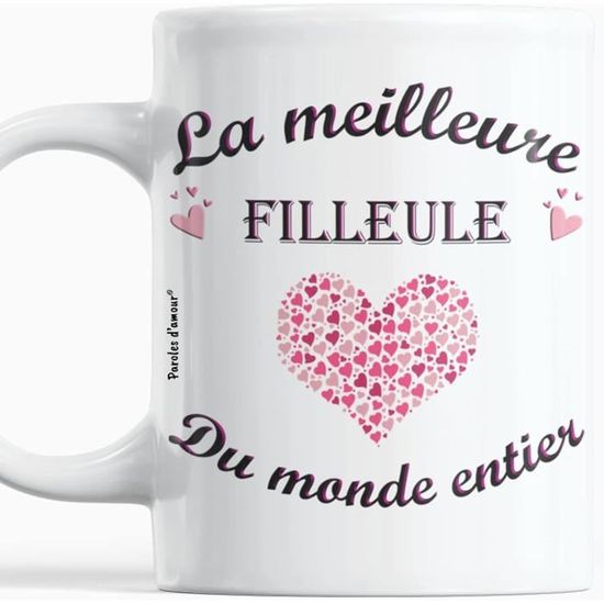 Cadeau Noel Filleule Anniversaire La meilleure Filleule du monde entier ...