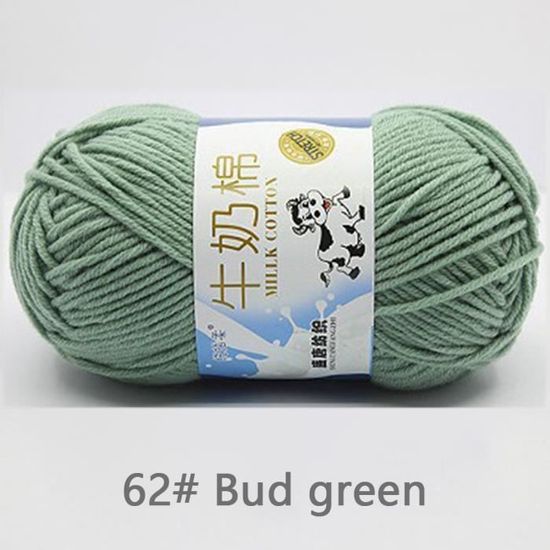 LAINE A TRICOTER,MX50g-62--Fil de coton au lait crocheté, 50 grammes ...