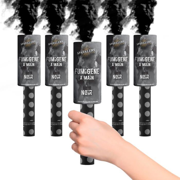 Fumigène Torche a Main 45 secondes couleur Noir - Lot de 5 ...