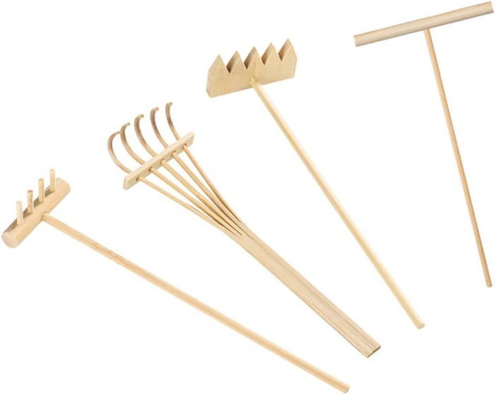 4 Pièces Rateau à Sable rateaux kit Jardin Zen Arts et artisanats pour ...