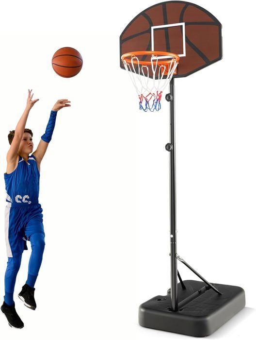 GOPLUS Panier de Basket-Ball Mobile, Support de Panier de Basket-Ball ...