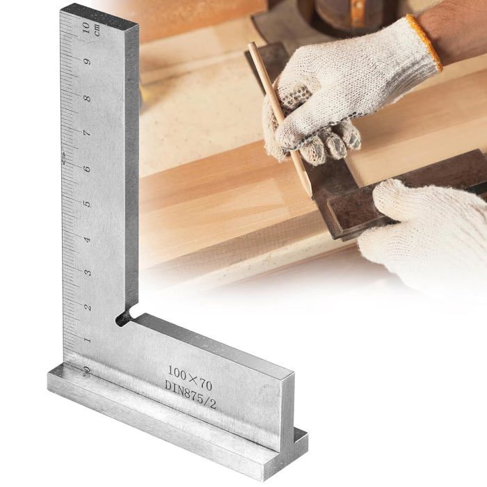 Equerre Menuisier, Aweohtle Équerre de menuisier 100x70 mm, Equerre ...