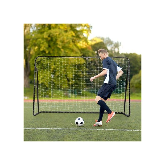 FCH But de football en tube d'acier galvanisé à maille PE 182×120×60cm ...