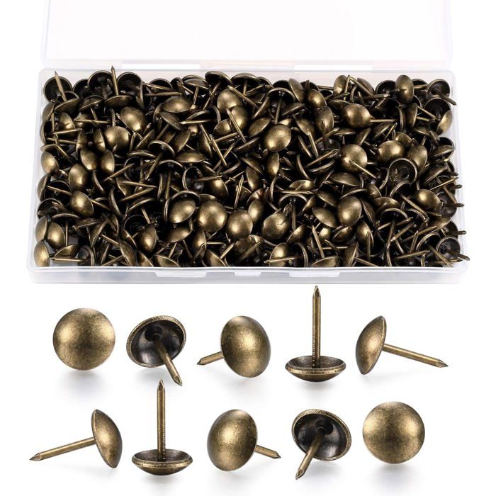 200Pcs Clous de TapissierClous Ameublement Décoratifs,Clous de Meubles ...