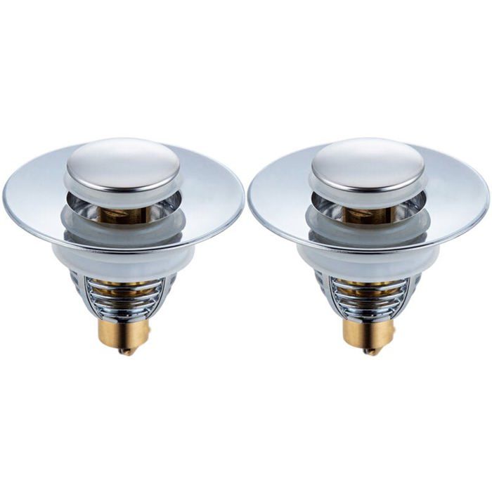 2 pack Bonde Lavabo Universel, Bouchon de Lavabo Pop-Up pour Baignoire ...