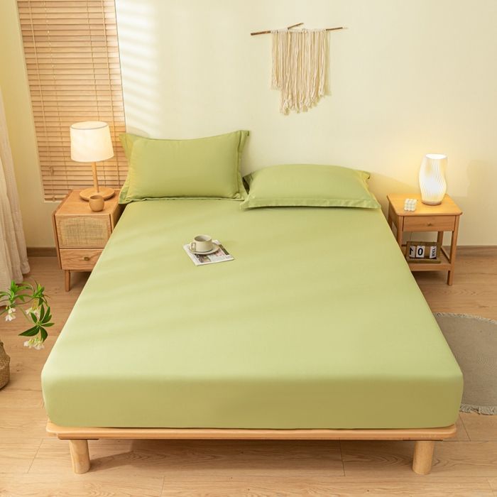 Housse de matelas King Queen Size, couleur unie, douce et confortable ...