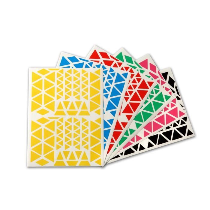 Pochette de gommettes triangles - AGIPA - 2160 gommettes - Couleurs ...