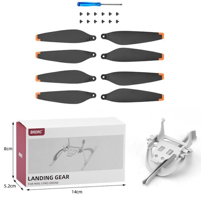 2 EN 1-for DJI MINI 3 PRO Folding Landing Gear Drone Height Extender ...