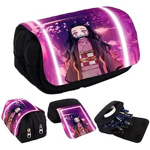 Anime Demon Slayer Trousse À Crayons Grande Capacité Nezuko Tanjiro Sac ...