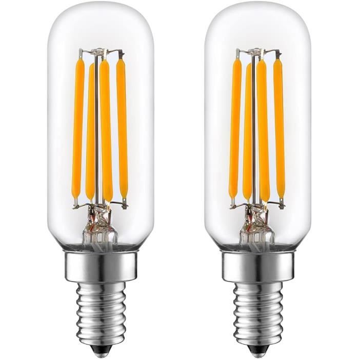 Ampoule Led E14 T25 Ampoule Tubulaire Pour Hotte Aspirante, 4W = 40W, Blanc Chaud 2700K, Pour ...