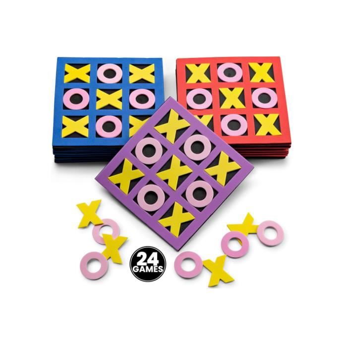 Mini Jeux Tic Tac Toe en Mousse pour Enfants - Lot de 24 - Cadeaux ...