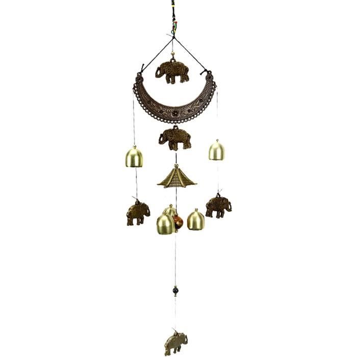 Carillons à vent éléphants, Carillons à vent rétro en bronze, Carillons ...