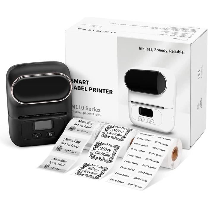 ETIQUETEUSE Etiquette M110 Machine d'étiquetage Bluetooth avec 3 ...
