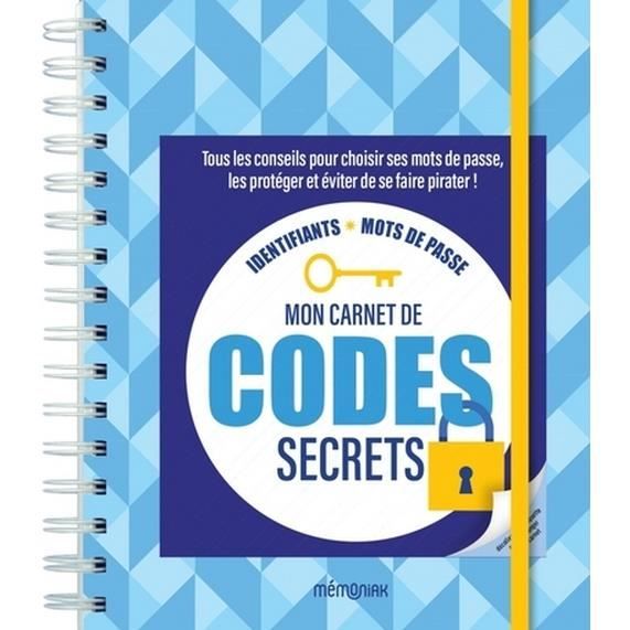 Mon carnet de codes secrets Mémoniak - Cdiscount Beaux-Arts et Loisirs créatifs