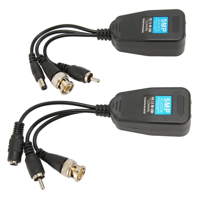 ETO- Video Balun Transmetteur 4K CVI TVI AHD BNC, Connecteur d ...