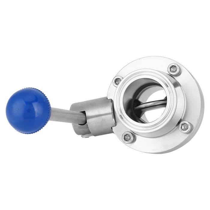 Vanne sanitaire en acier inoxydable DUOKON - Type 304 à levier de 1,5 ...