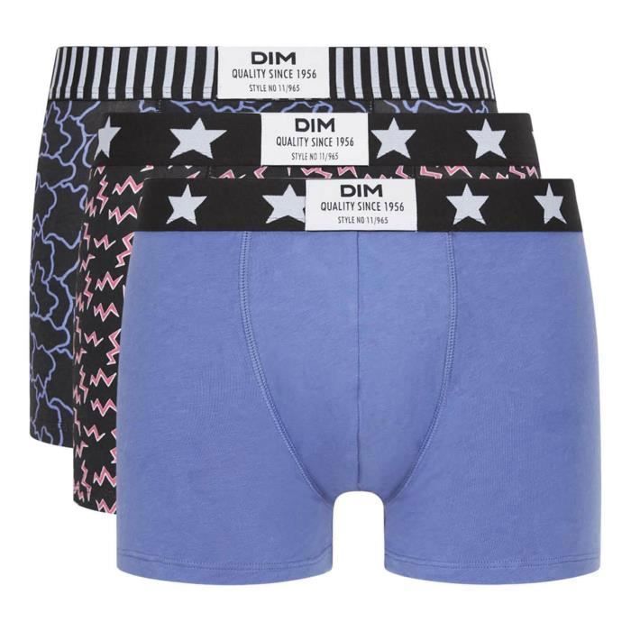 Lot de 3 Boxers Homme Coton Stretch 'Dim Vibes' - DIM/0C6D/FLASHNRBL/05 ...