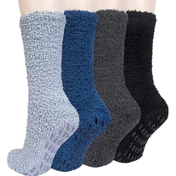 4 Paires Chaussette Hommes Hiver, Chaussettes Chaudes, Épaisse ...