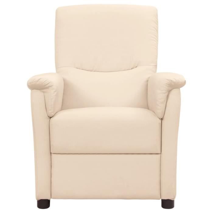 Omabeta Fauteuils électriques Fauteuil De Massage Inclinable Crème