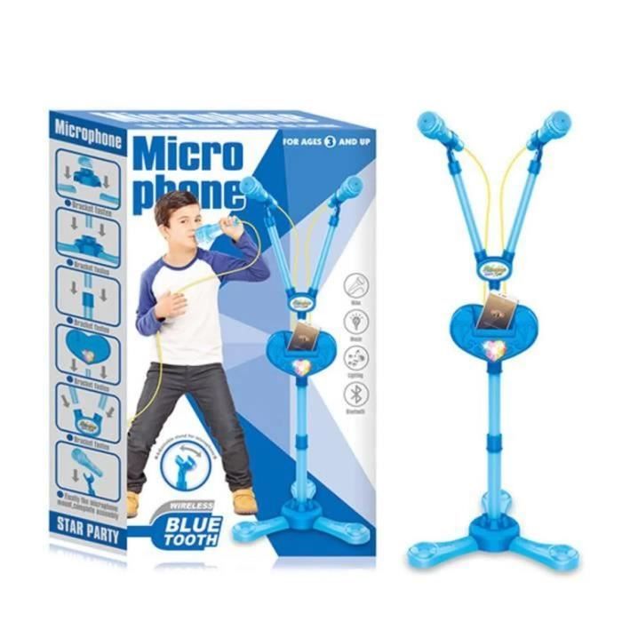 Micro enfant Microphone Karaoké sans Fil Bluetooth Micro à Main ...