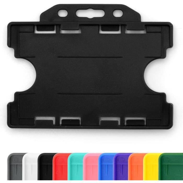 CKB LTD® Lot de 10 porte-badges double face rigides en plastique pour ...