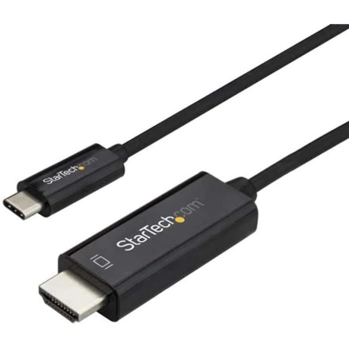 StarTech.com Cable adaptateur USB-C vers HDMI 4K 60 Hz de 2 m - Cable USB Type-C vers HDMI en ...