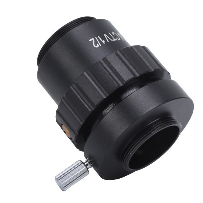 Tbest C Mount Lens Adapter, Microscope Camera Adapter SZM CTV 1/2 Lens ...